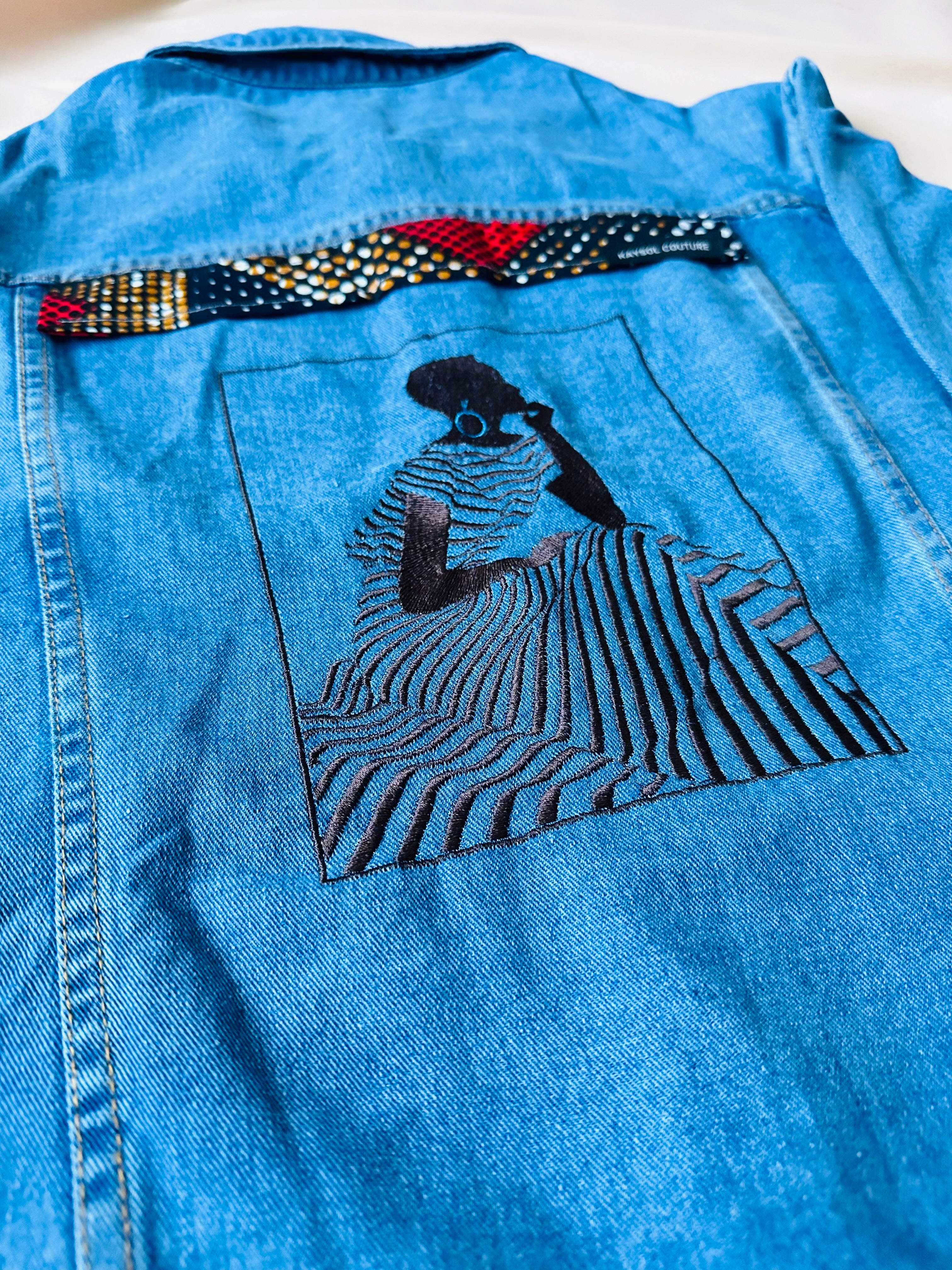 Nos Vestes en Jean Customisé - Fait main – Kaysol Couture